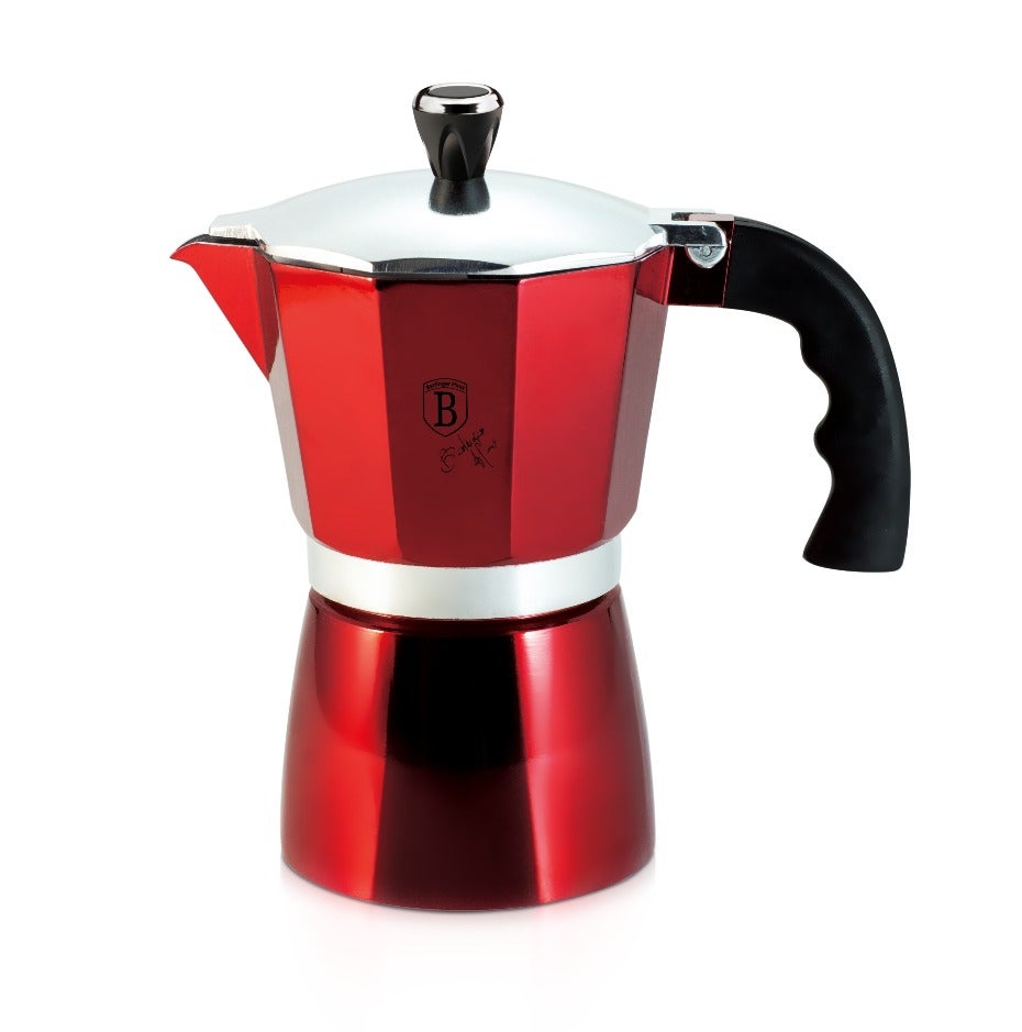 Cafetera espresso 3 tazas Borgoña Línea Metálica | Leroy Merlin