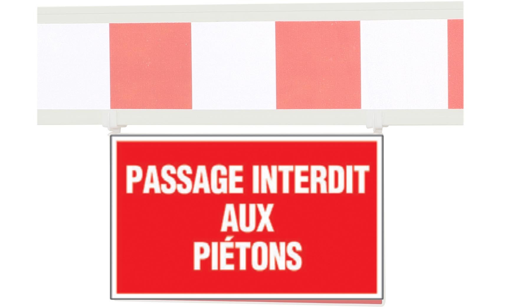 Panneau - Passage interdit aux piétons - pour barrière fixe - 1320277 ...