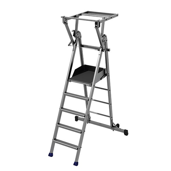 Escabeau PIRL 5 marches - Hauteur max. de travail 3.25m - PIRL5RM | Leroy Merlin