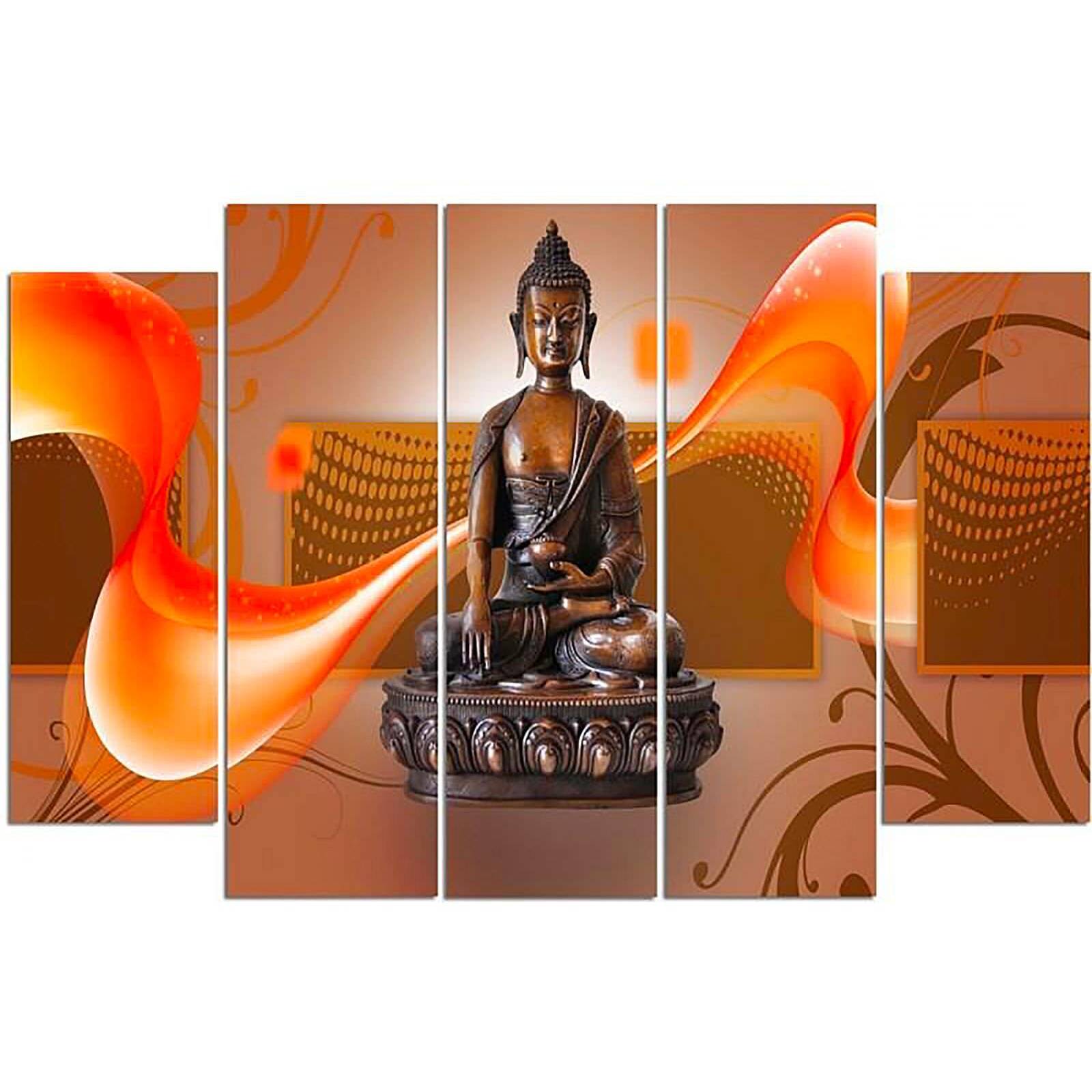 Tableau bouddha en bronze - 300 x 140 cm | Leroy Merlin
