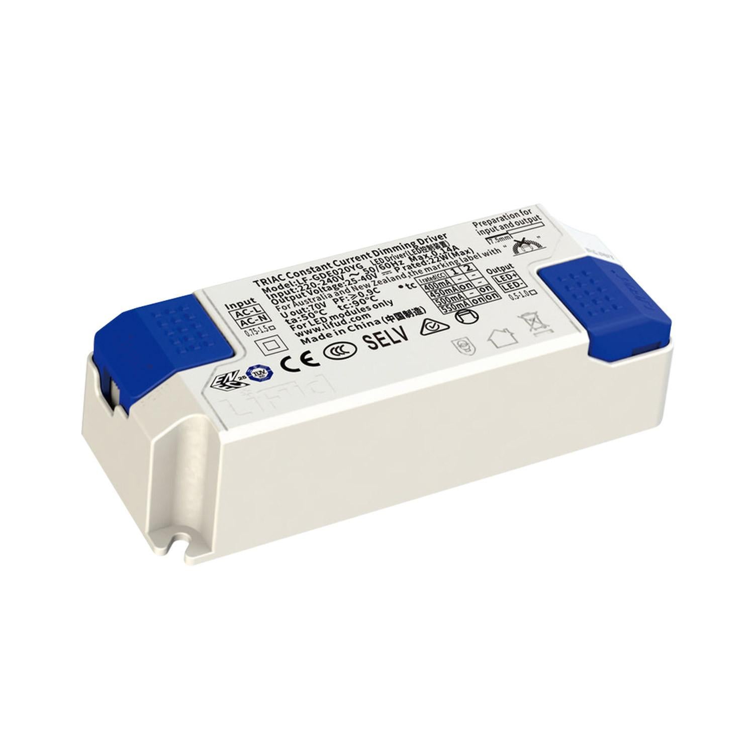 Driver Regulable TRIAC 220-240V No Flicker Salida 25-40V 400-550mA 16 ...