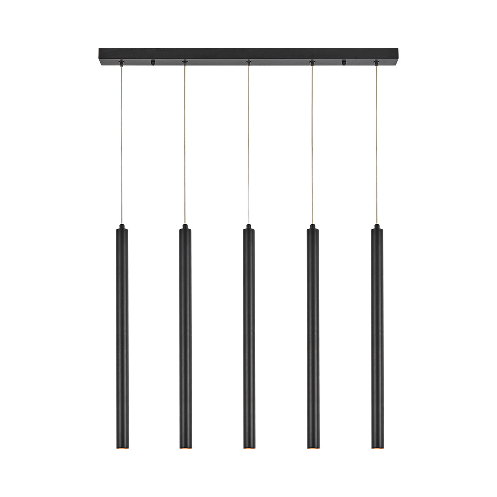 Suspension tube 5x10W G9 Noir IP20 | Leroy Merlin