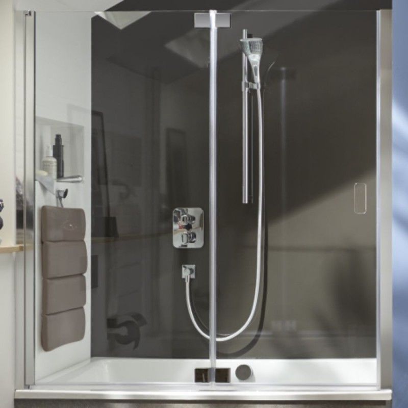 JACOB DELAFON Bañera ducha cápsula compacta + mampara de bañera en ...