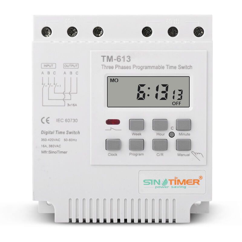 TM-613 Relais Temporisé Programmable 380V / 50-60Hz 16A Relais Hebdomadaire Commutateur de ...