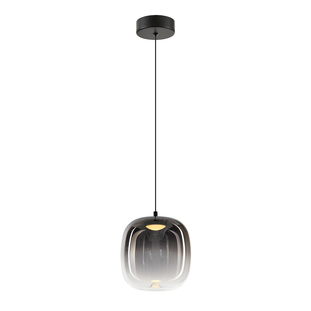 Suspension VASO Milagro verre fumé ovale LED 4W 3000K | Leroy Merlin