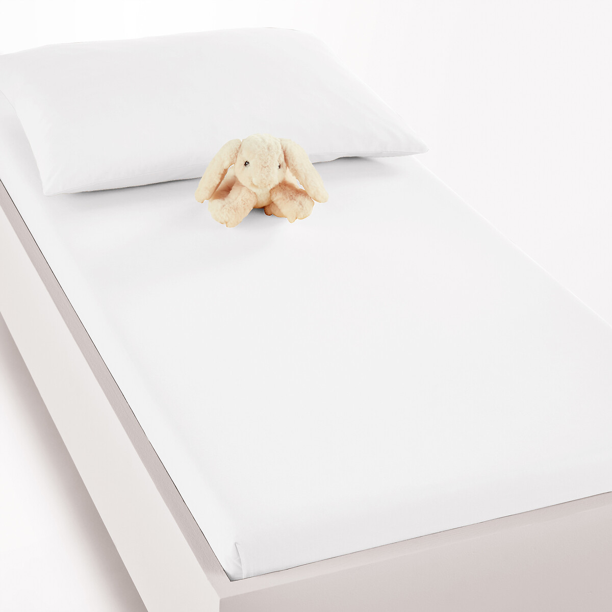 Drap housse bébé coton bio, Scenario - Blanc - 60 x 120 cm | Leroy Merlin