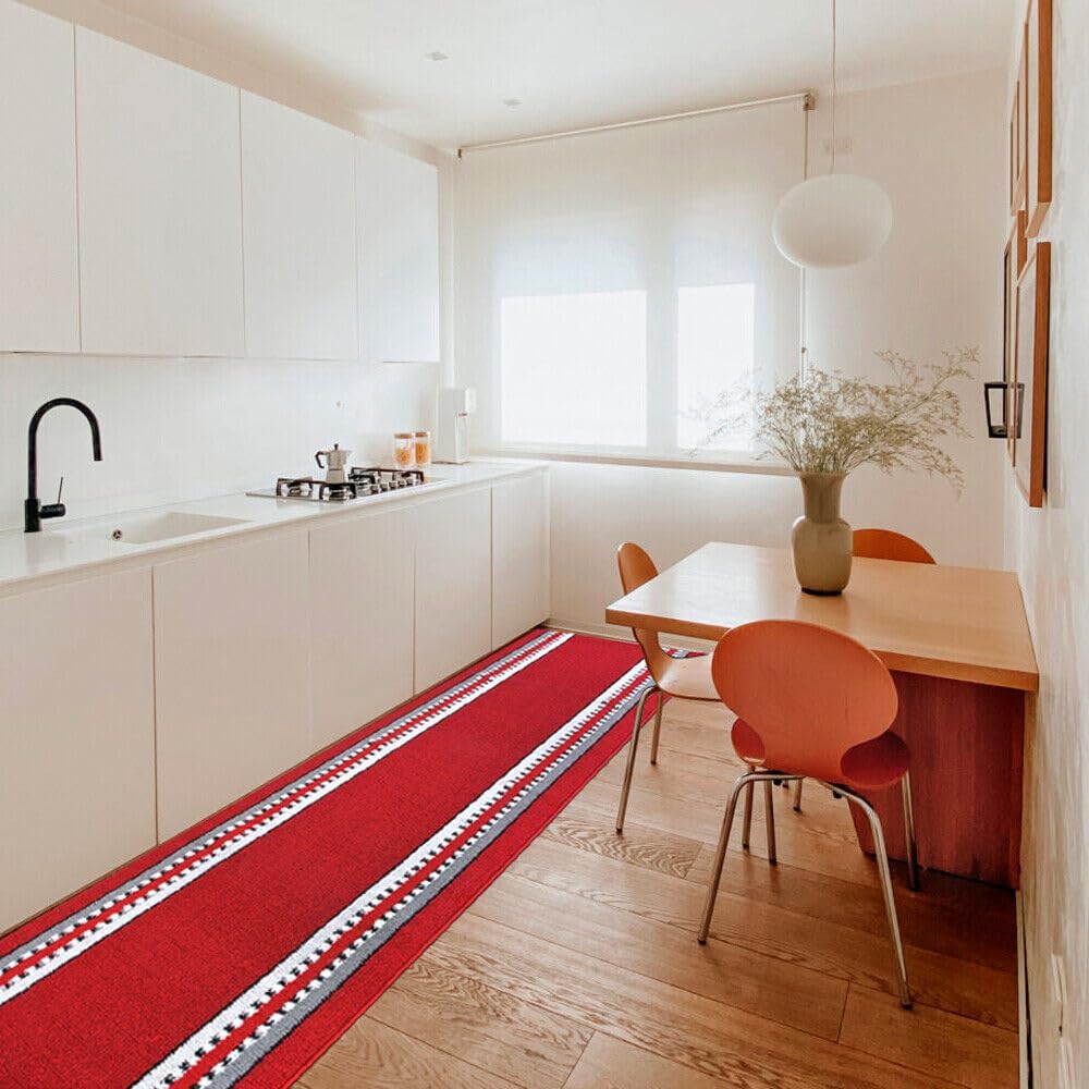 Tapis de Cuisine 57x135 cm Coureur Couloir Bordé Absorbant Antidérapant ...