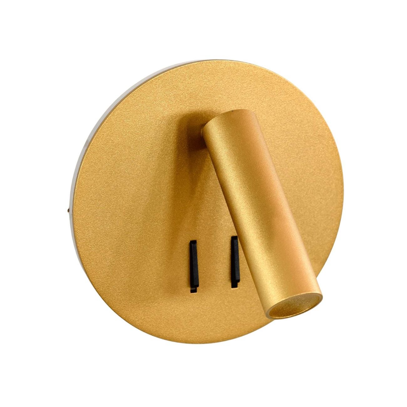 Luz de lectura moderna doble LED con interruptor dorado - Bilbao ...