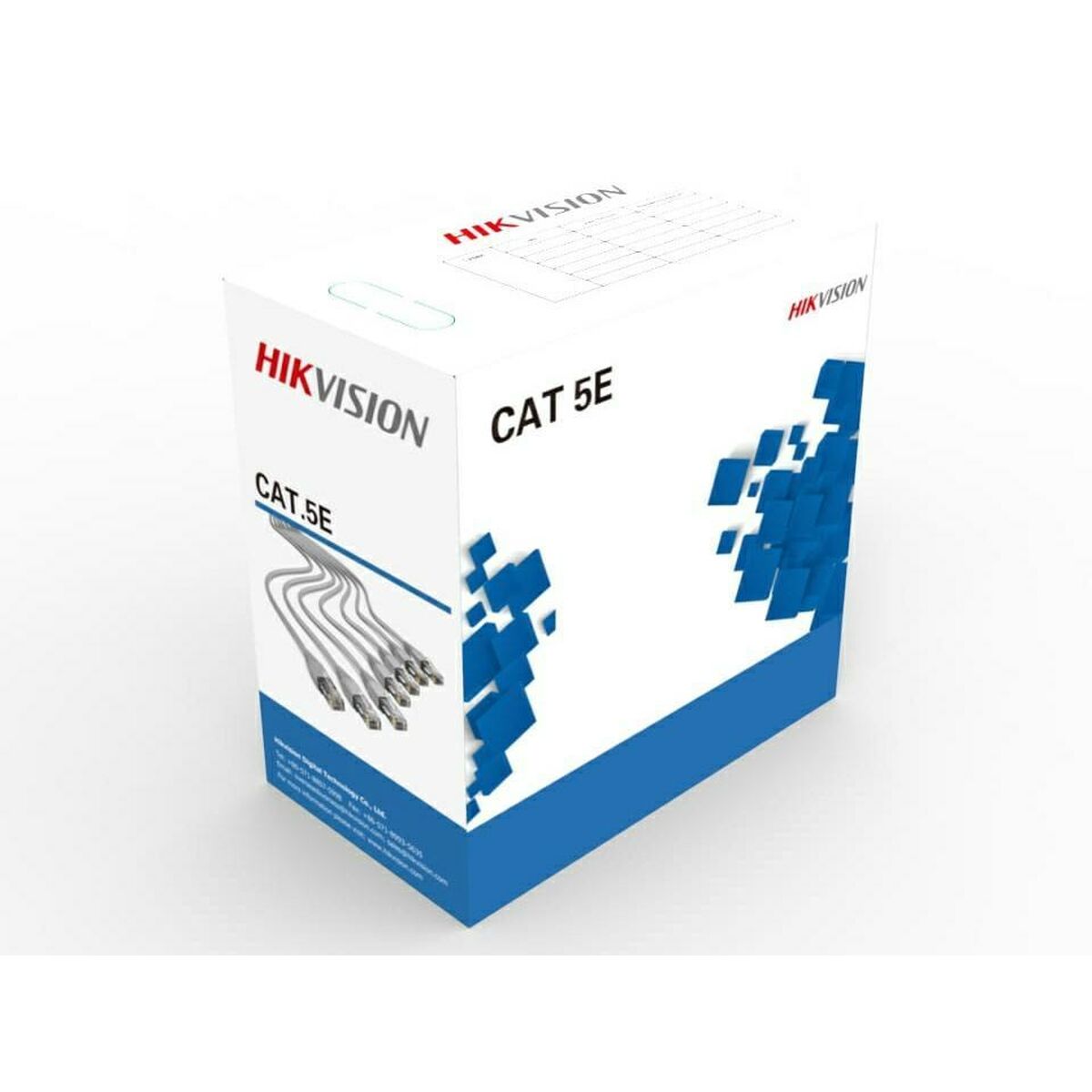Câble Réseau Rigide UTP 5ème Catégorie Hikvision DS-PL-5E Gris 305 m ...