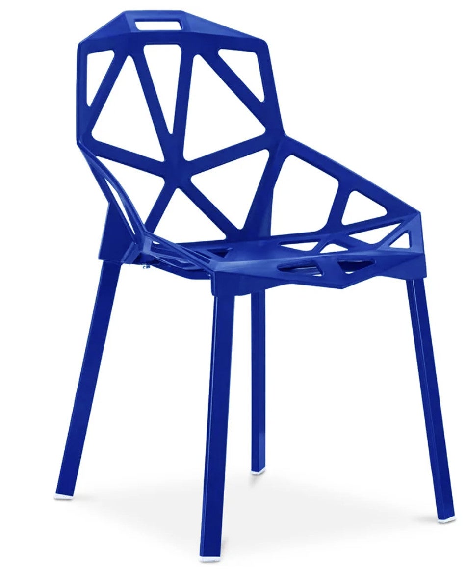 Chaise Spider – Design Moderne pour Intérieur et Extérieur-Couleur Bleu ...