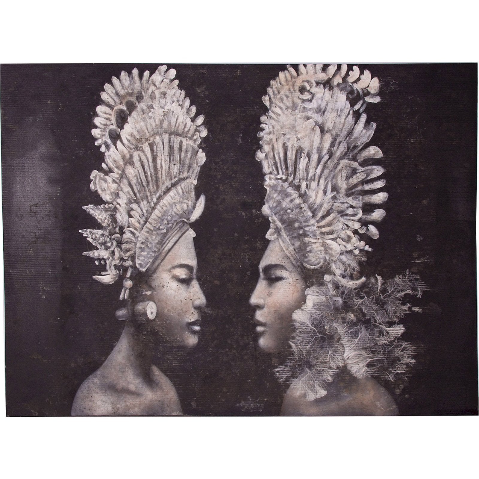 Toile caras balinesas 160 x 3 x 120 cm Noir | Leroy Merlin