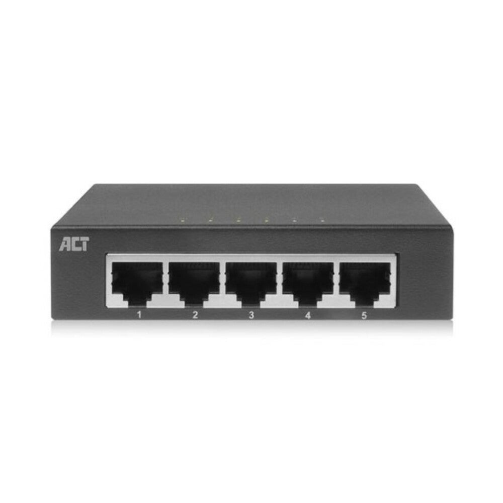 Commutateur réseau 10/100/1000 Mbps 5 ports - design métallique | Leroy ...