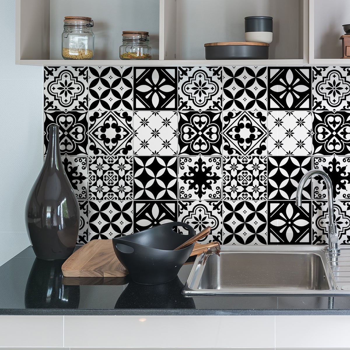 24 vinilos azulejos Malena - adhesivo de pared - revestimiento sticker ...