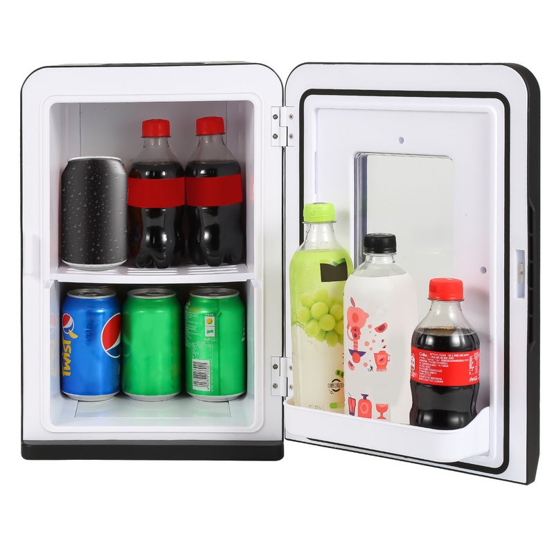 Mini Frigo de Chambre 15 litres 12V/220V Petit Frigo Cosmetique, Mini ...