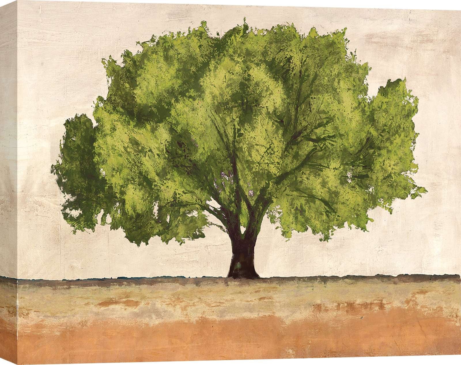 Tableau sur toile - Jan Eelder - Arbre vert - 60x40 cm | Leroy Merlin