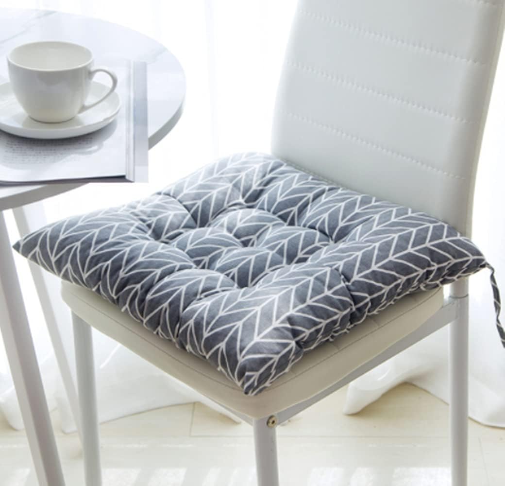 Lot de 2 coussins de chaise de salle à manger, de jardin et de cuisine ...