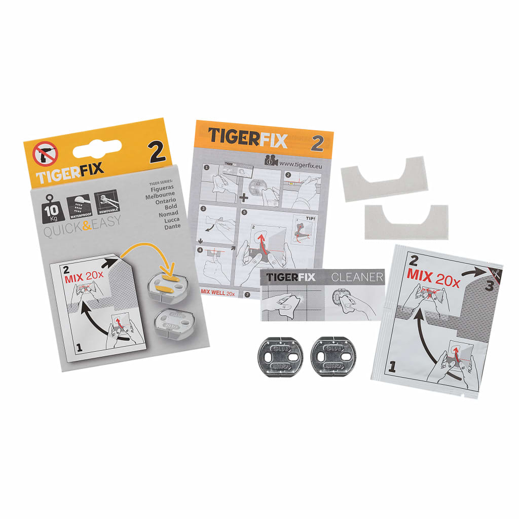 Matériel de montage Fix Type 2 Métal 398830046 Tiger | Leroy Merlin