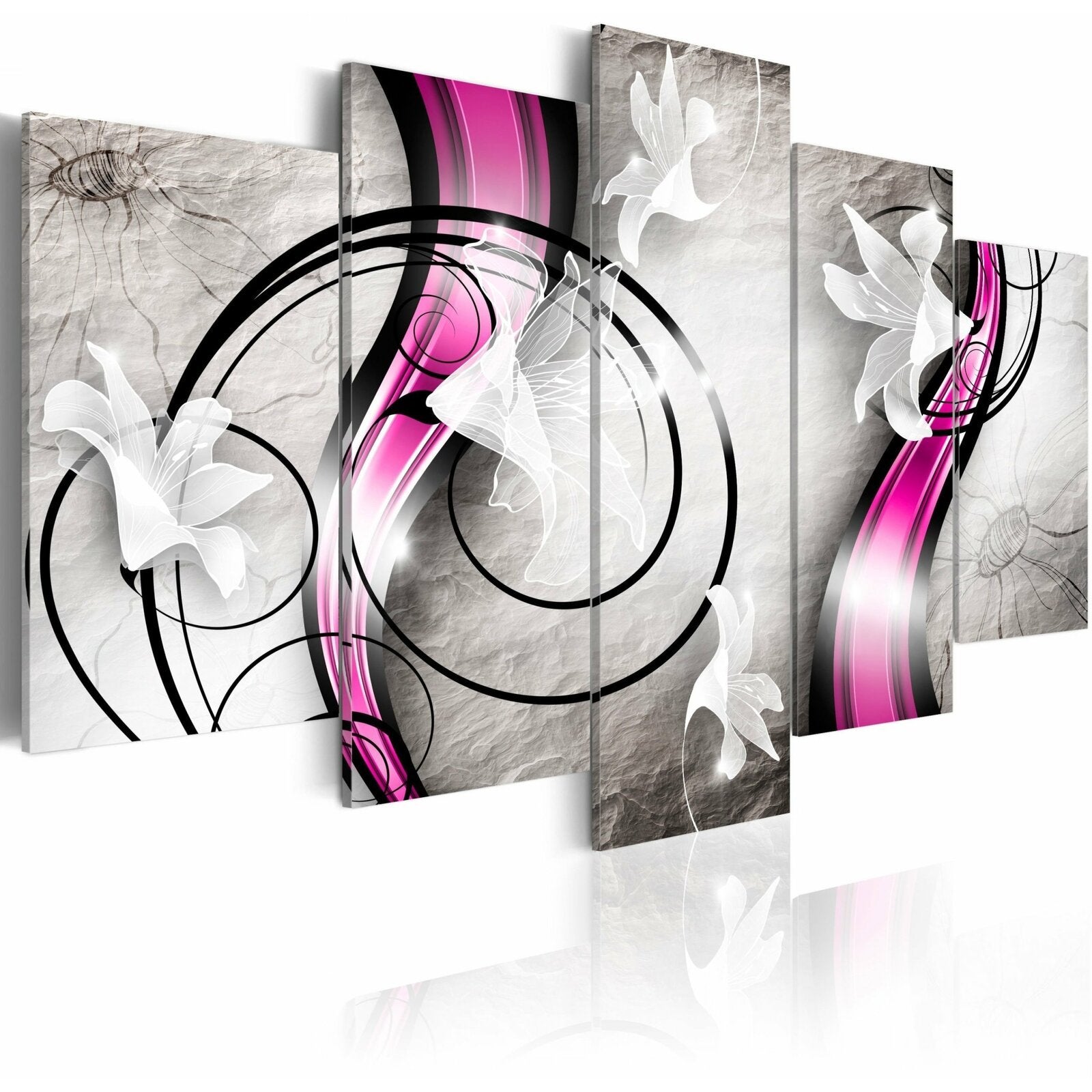 Tableau danse de lys - 100 x 50 cm | Leroy Merlin