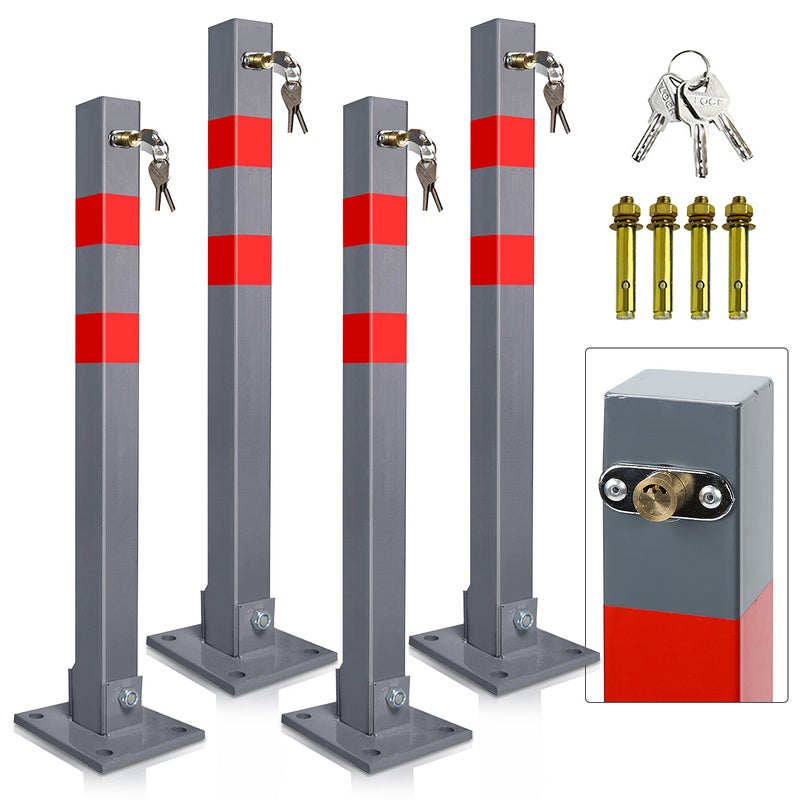 Barrera de estacionamiento Poste de límite Poste de guía plegable de 65 ...