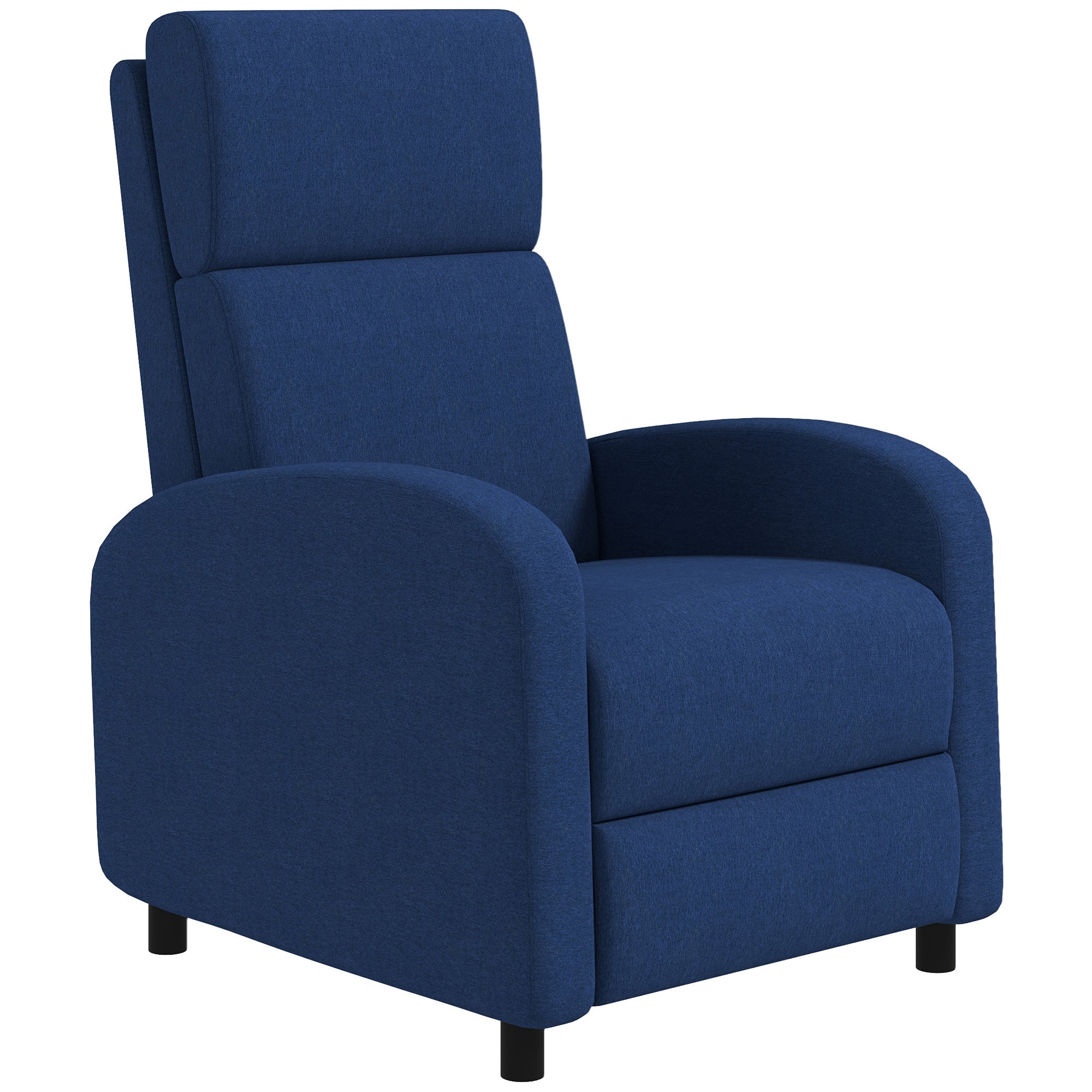 HOMCOM Poltrona Relax Reclinabile Manualmente a 160° con Poggiapiedi in ...