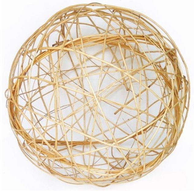 Bola de mimbre blanca "tupida" diámetro 70 cm | Leroy Merlin