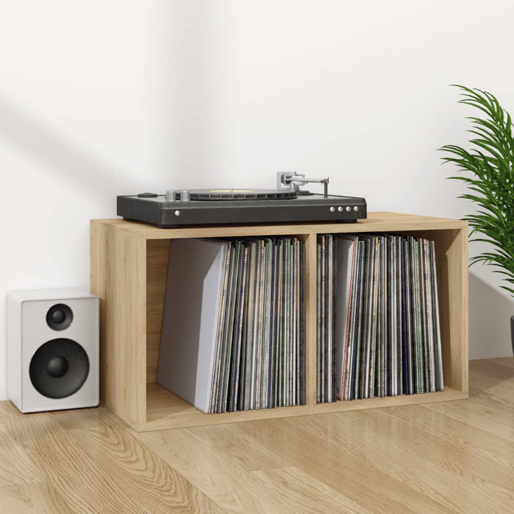 Maison Exclusive - Caja para discos de vinilo madera contrachapada ...