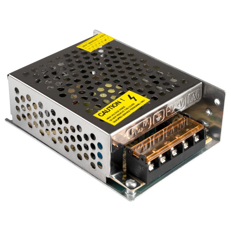 Alimentation LED 60W 12V 5A - Métal - Compacte & Sécurisée | Leroy Merlin