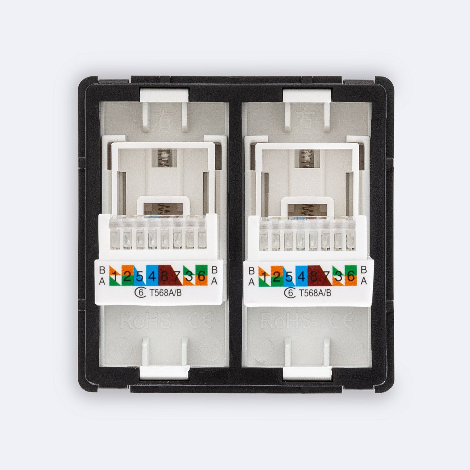 Toma RJ45 Cat 6 Doble Internet Modern, Blanco, PC PC | Leroy Merlin