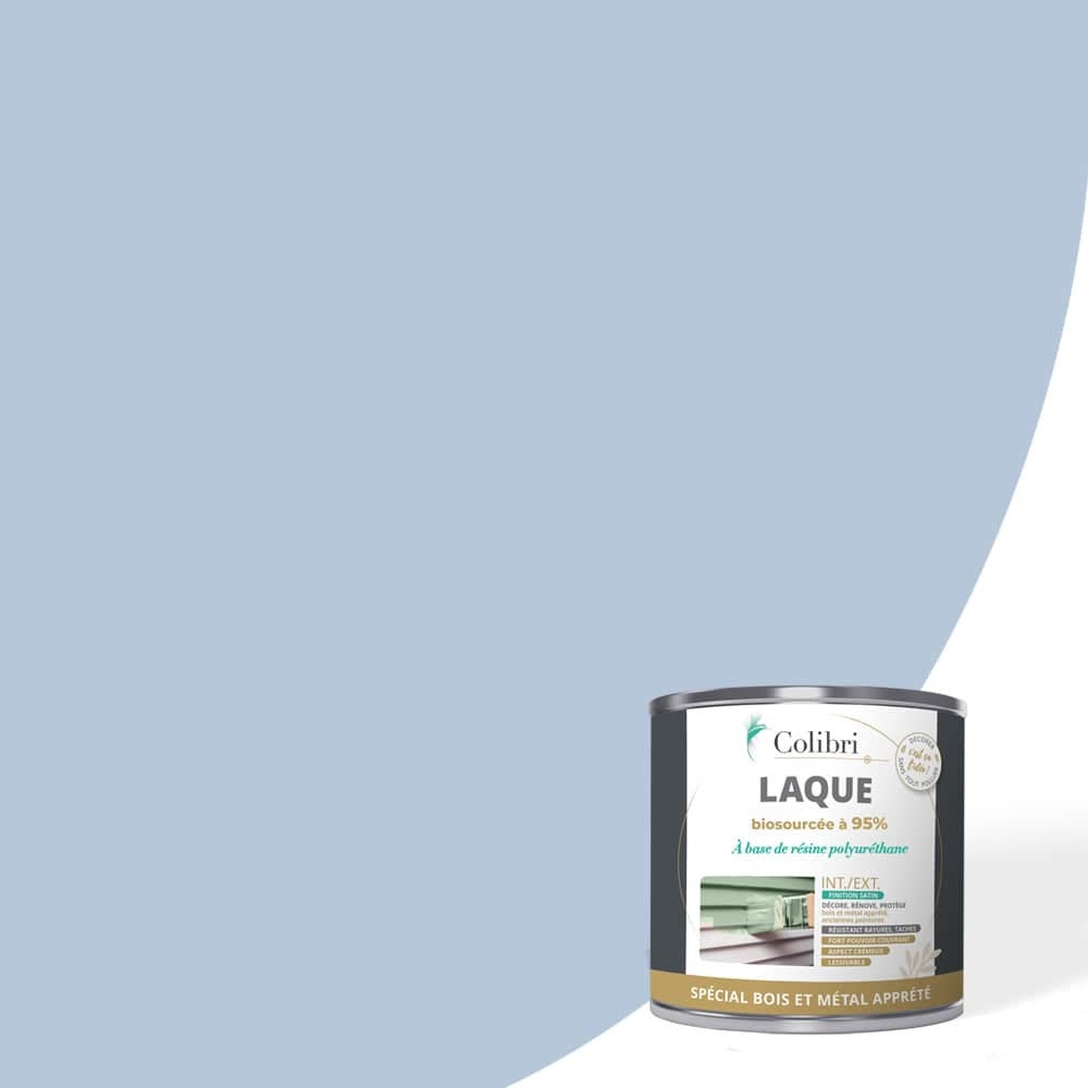 Peinture bois extérieur Bleu Brume, aspect velouté, 0,5L | Bricoman