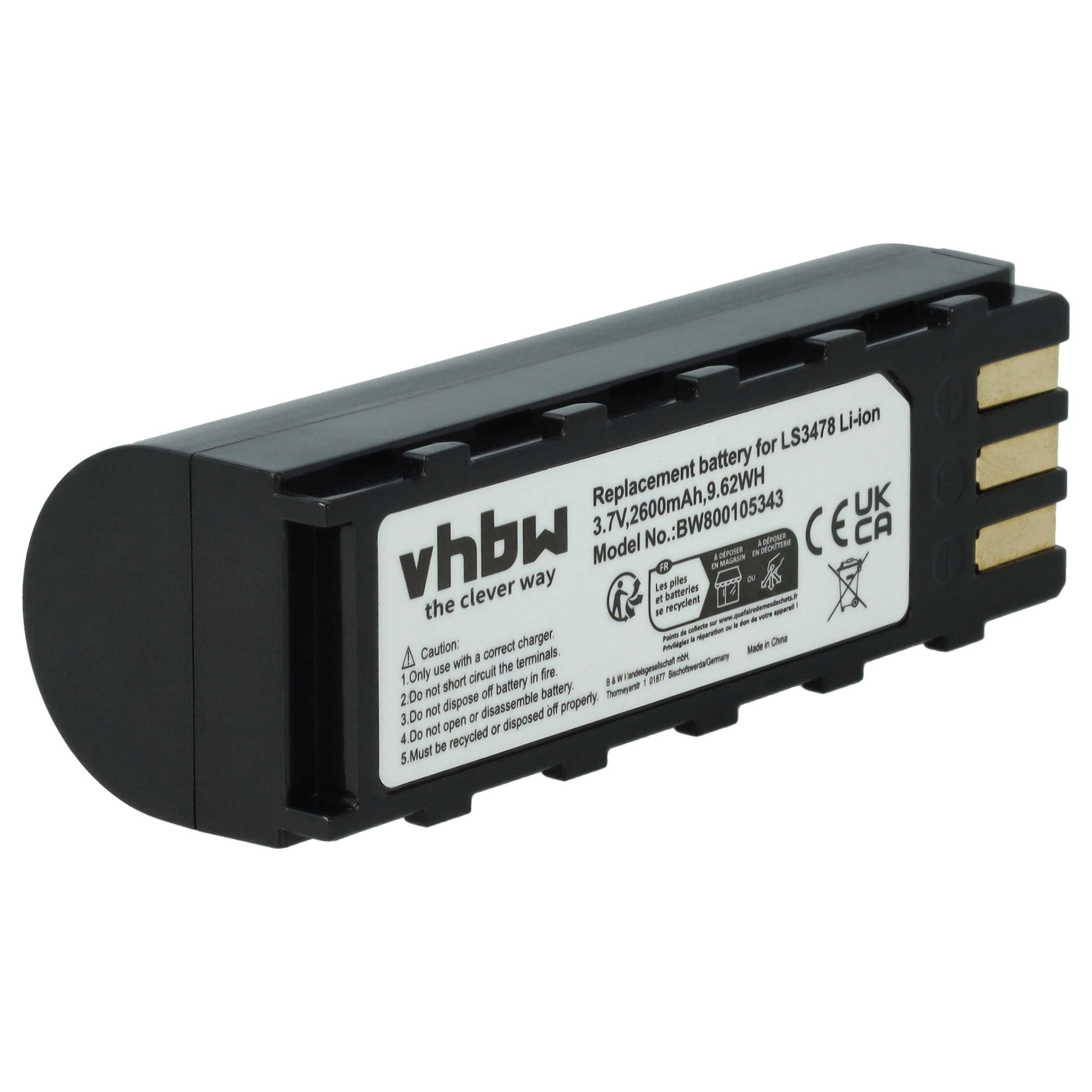 Vhbw 1x Batterie compatible avec Zebra MT2000, MT2070, MT2090 scanner ...