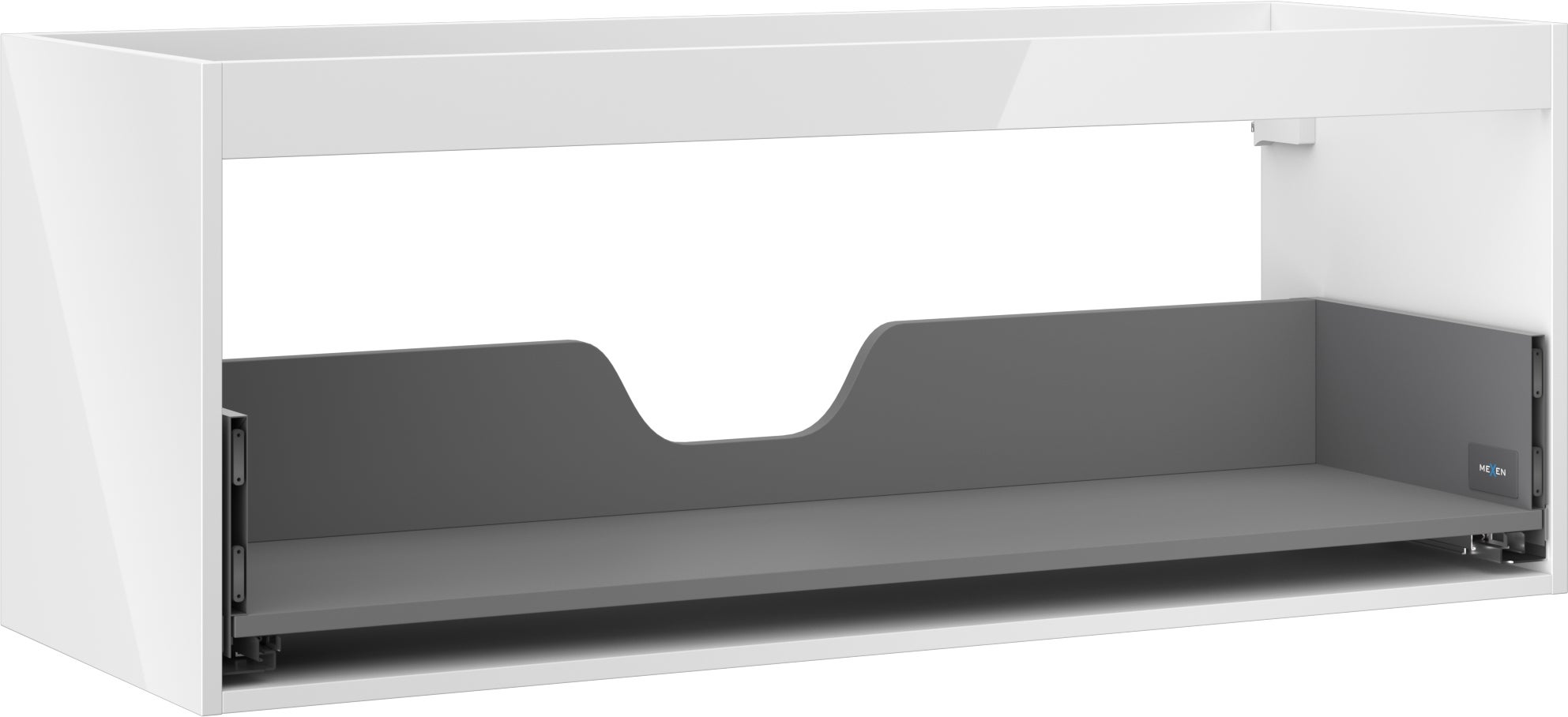 Mexen Box-A corps de meuble sous-vasque 120 cm, 1 tiroir, blanc ...