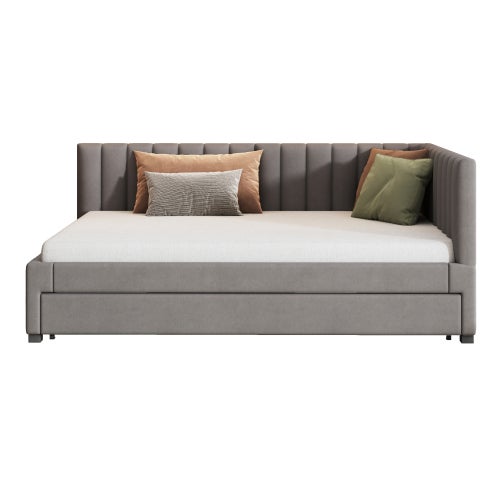 Cama tapizada de 140 x 200 cm, sofá cama extraíble, cama multifuncional ...
