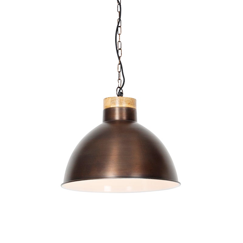 Suspension pointer - 1 lumière - Ø 40 cm - Cuivre - Rustique ...