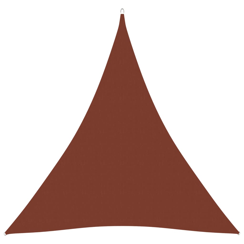 Parasol triangular de tela Oxford 6 x 6 x 6 m terracota 02_0009953 ...