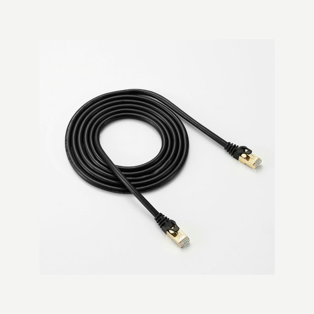 Câble RJ45 droit couleur noir - 2m S/FTP Cat 7 avec snagless et ...