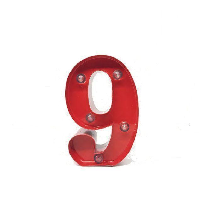 NÚMERO ROJO BRILLANTE 9 | Leroy Merlin