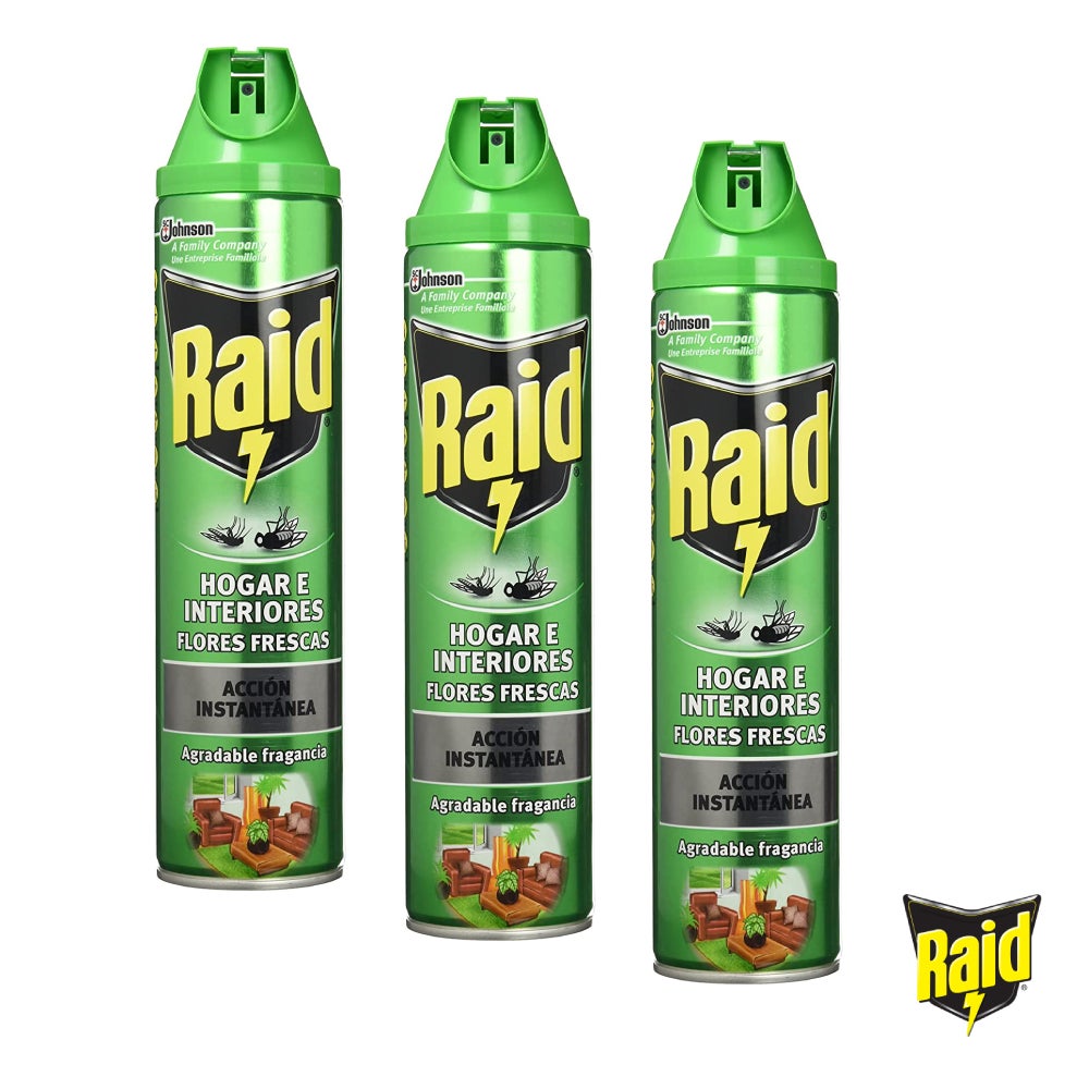 Spray de Control de Insectos Raid para uso en el hogar y en interiores ...