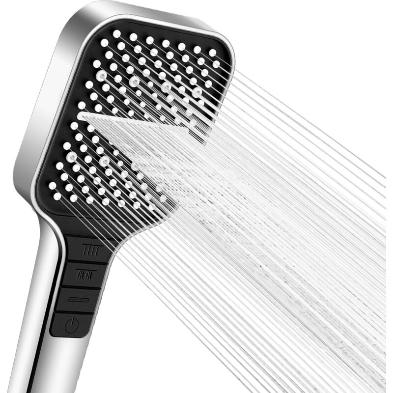CSPARKV pommeau douche argent, haute pression 7 modes, économie d'eau ...