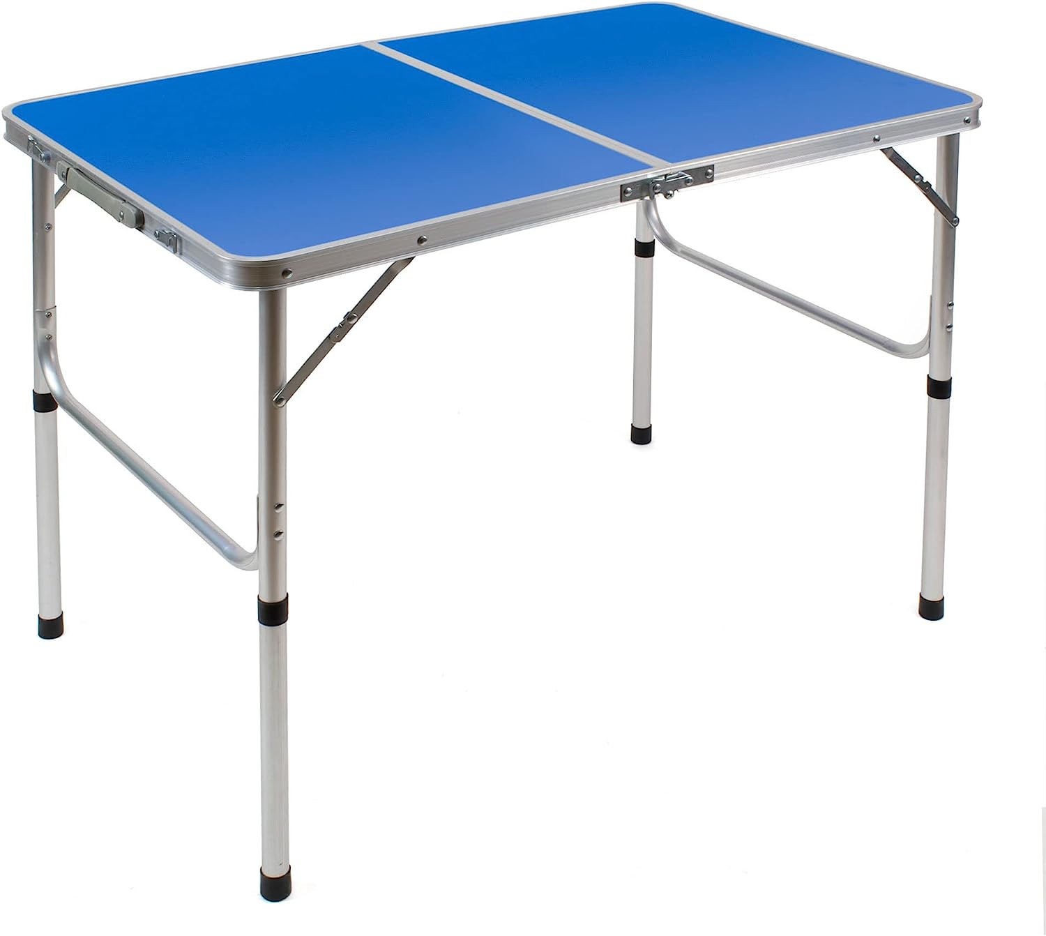 Table de camping pliante (96x60 cm) aluminium - Bleu | Leroy Merlin