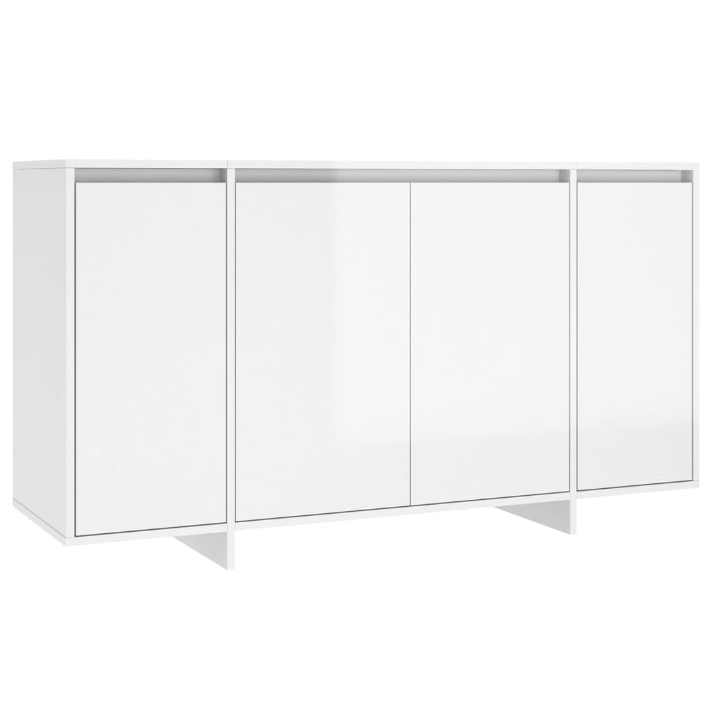 Buffet en contreplaqué blanc brillant 135x41x75 cm | Leroy Merlin