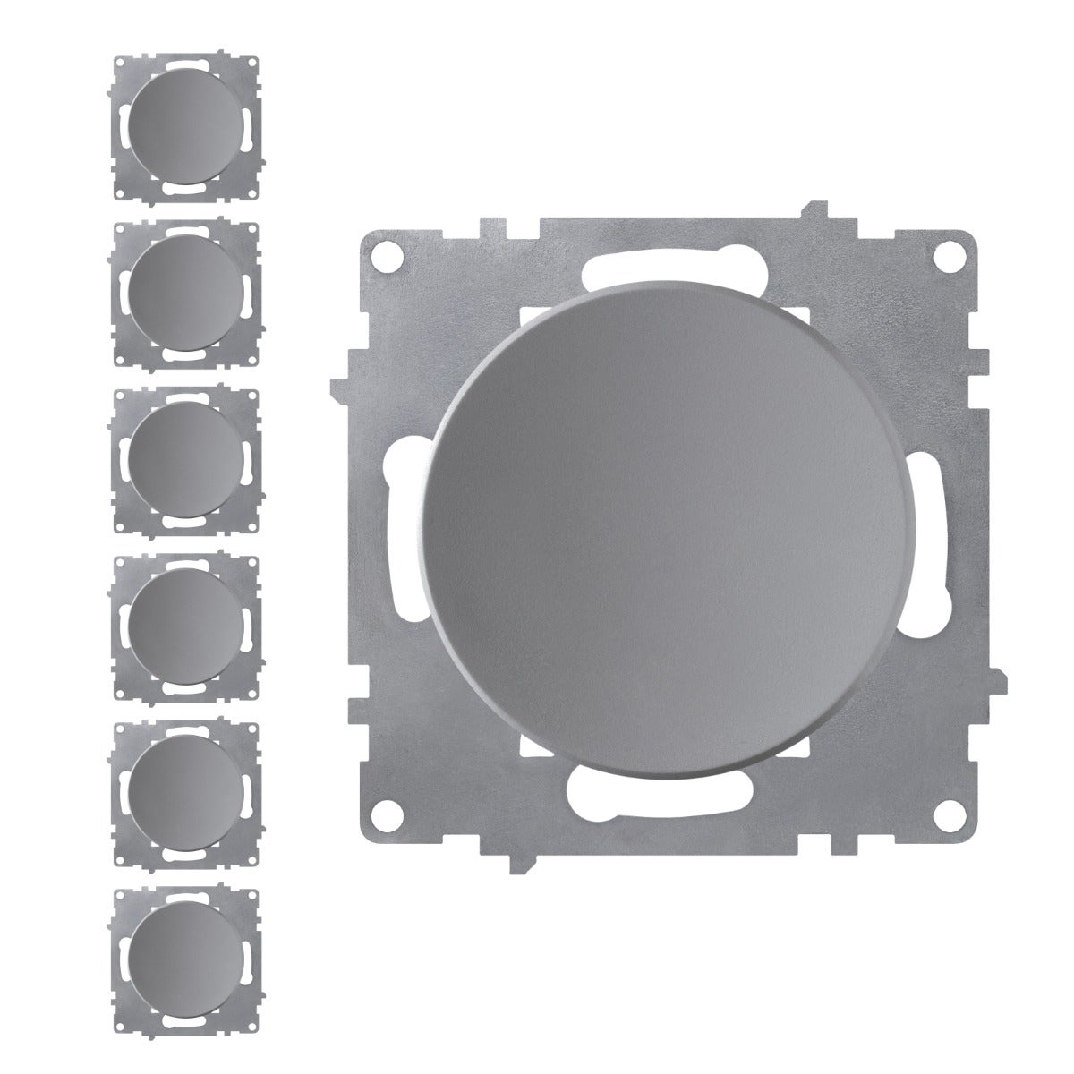 Interrupteur simple allumage (lot de 7) - gris | Leroy Merlin