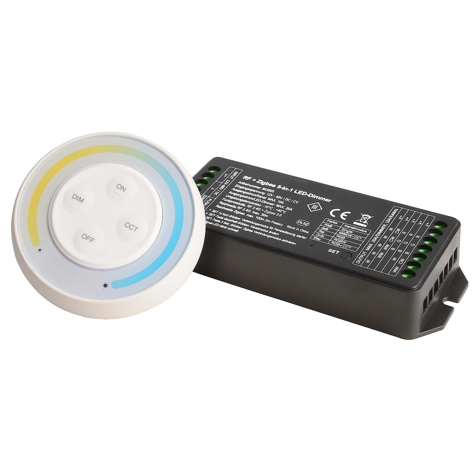 Unidad de control LED KIT DE INICIO Controlador RF ZIGBEE color único ...