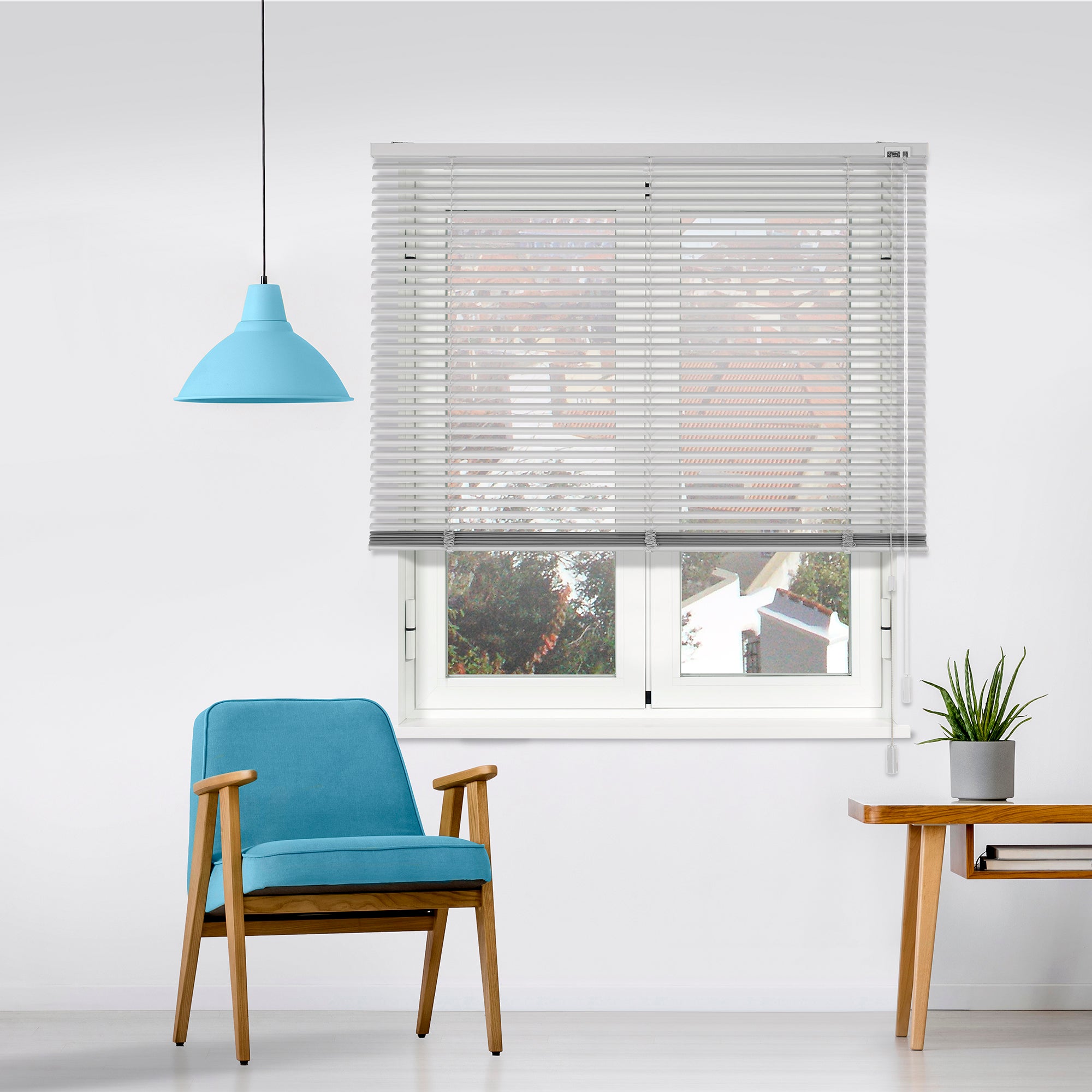 Store Vénitien aluminium 25mm Argenté 80 X 250cm | Leroy Merlin