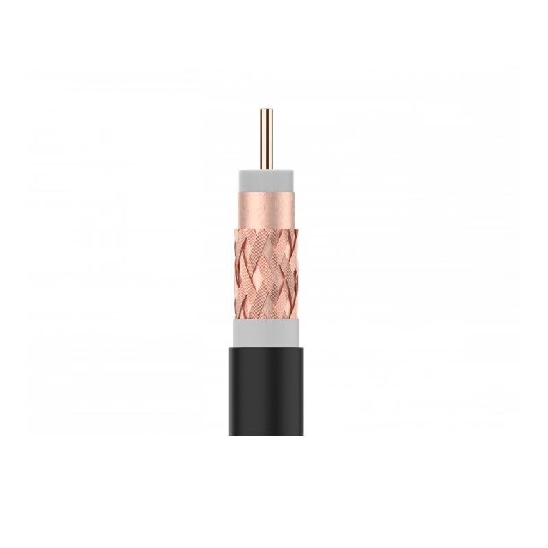 Cable coaxial T100 CU/CU polietileno clase A 100m negro - TELEVES ...