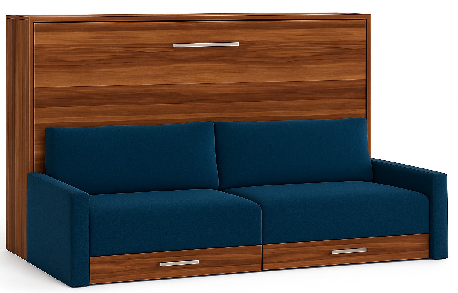 Cama abatible horizontal con sofá Veta-Ropa de cama 105x190 cm-Sofá ...