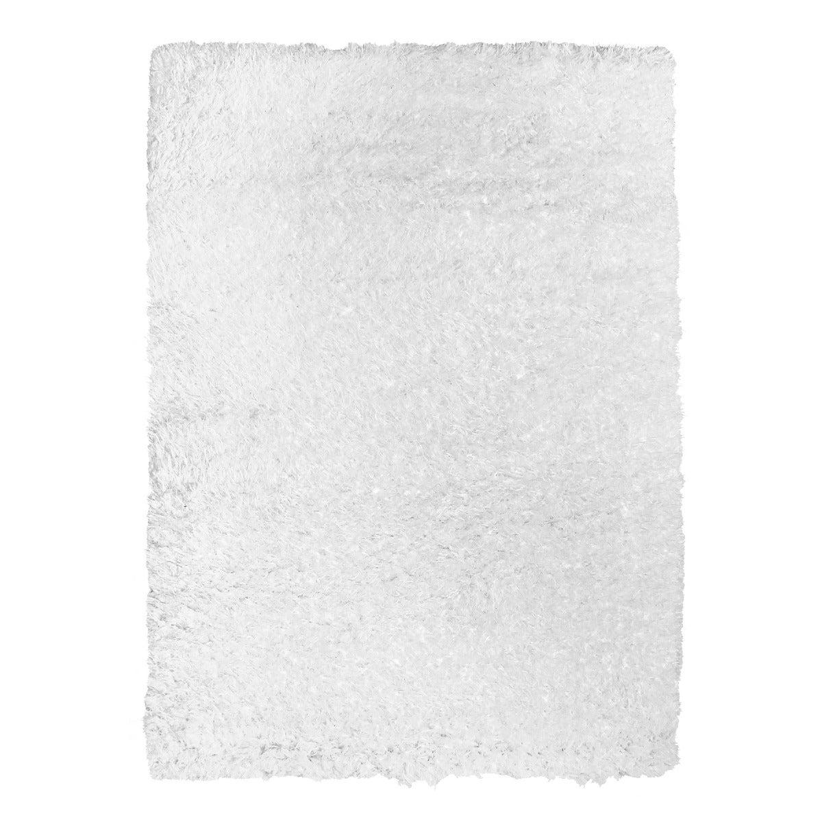 Tapis salon tout doux imitation fourrure blanc 197x290 | Leroy Merlin
