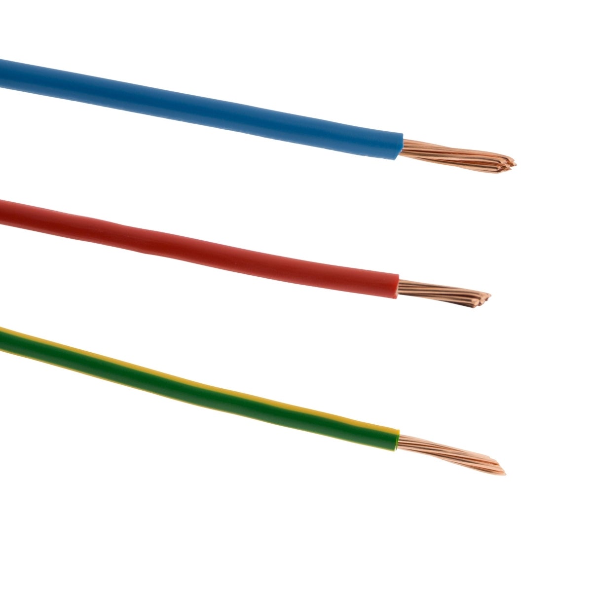 Set de 3 câbles électriques H07V-R 6mm² - 5m - Zenitech | Leroy Merlin