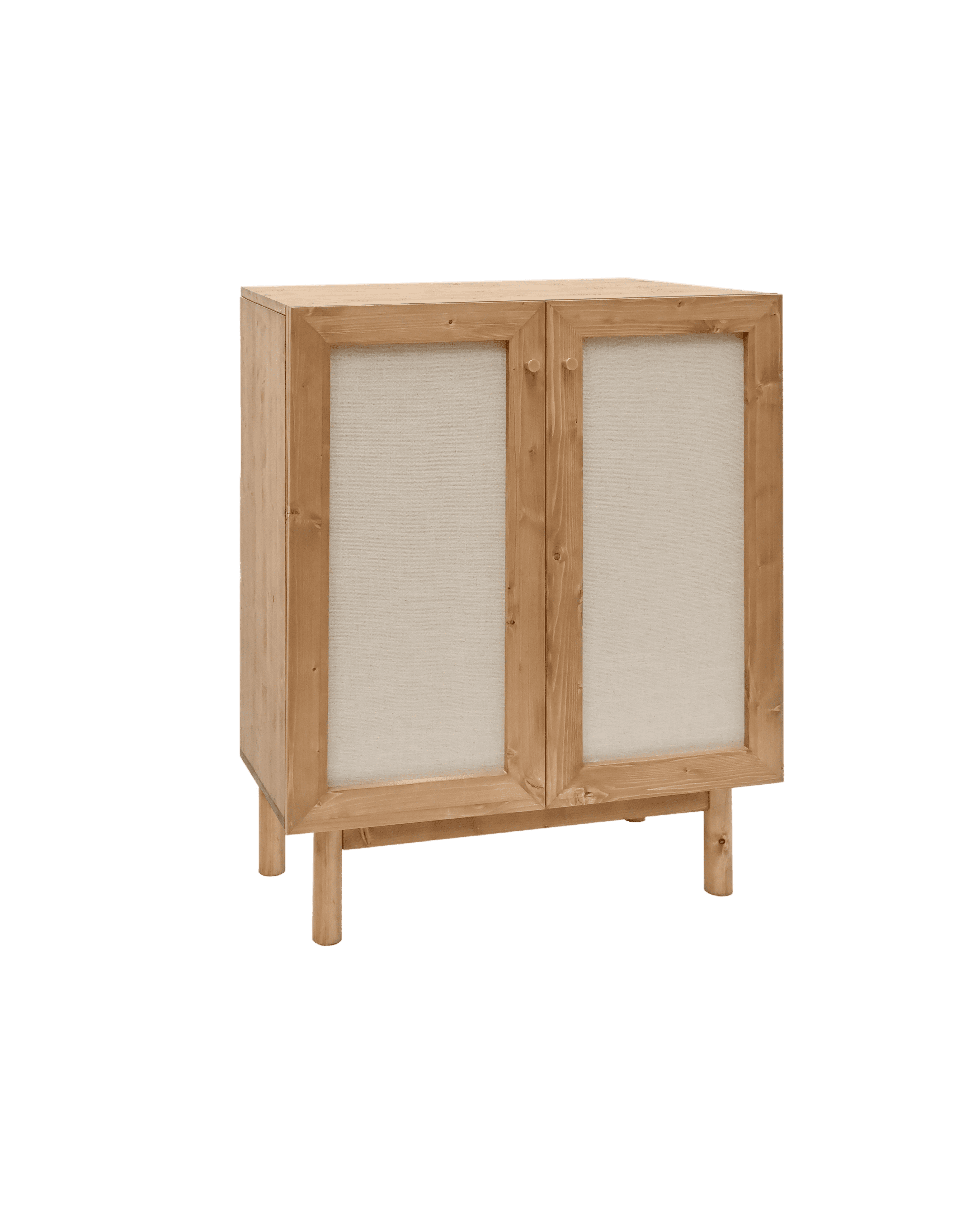 LINEN - Buffet en bois chêne foncé 80x100x40cm - DECOWOOD | Leroy Merlin