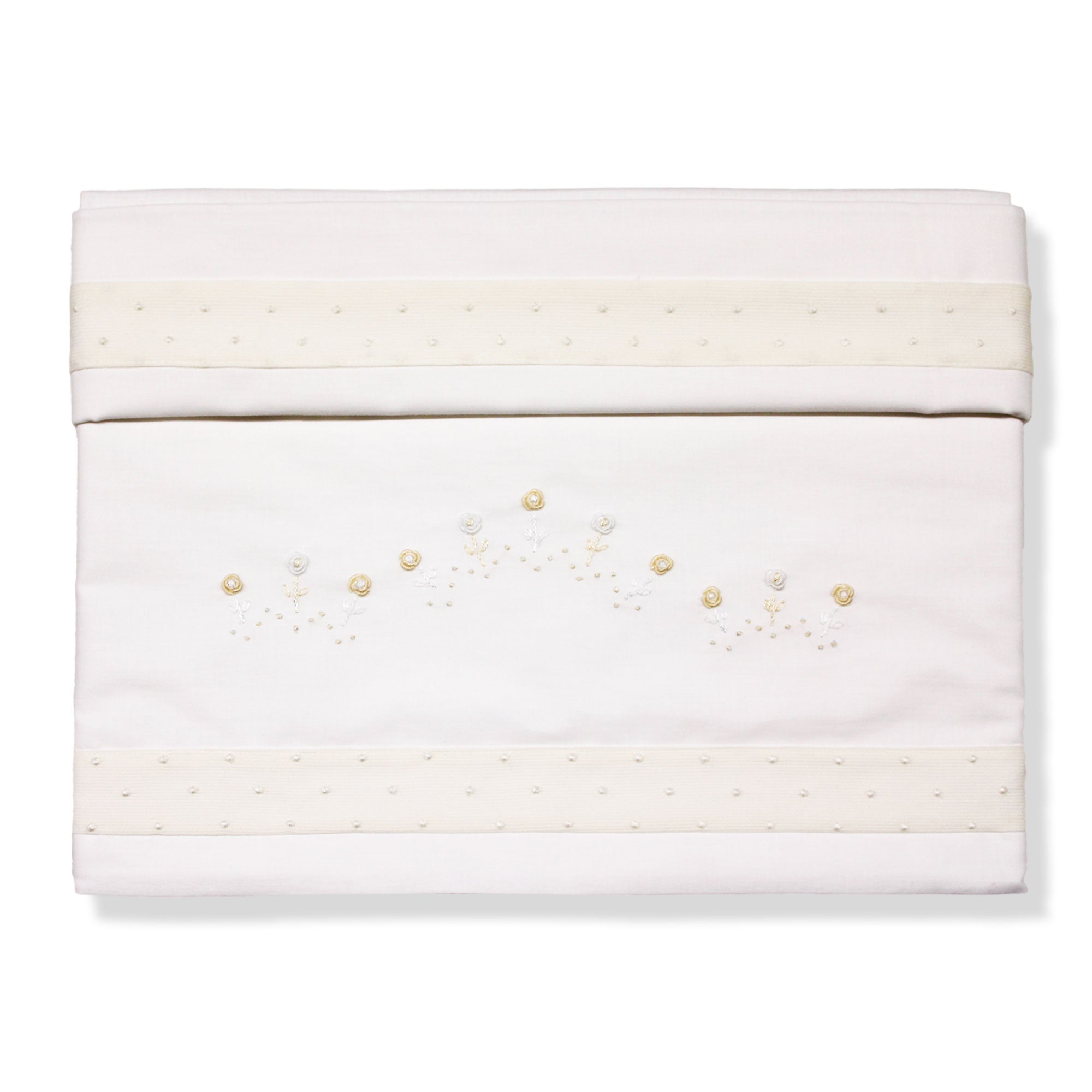 Coordinato Culla Carrozzina Ricamato a mano Elite set cotone 3 pezzi ...