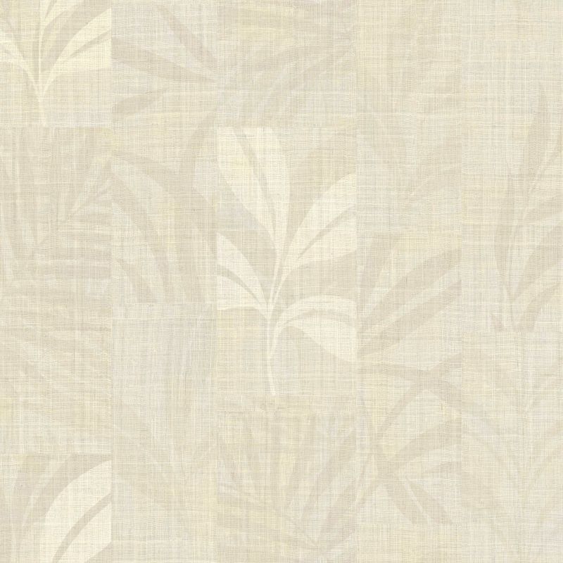 Papier Peint intissé vinyl feuilles beige clair - 70 cm x 10.05 m ...
